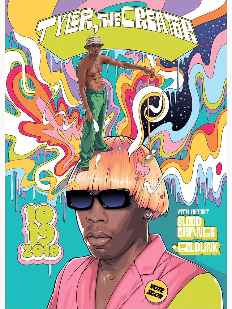 "Tyler Vote Igor" Sticker for Sale by felloyankin | Redbubble