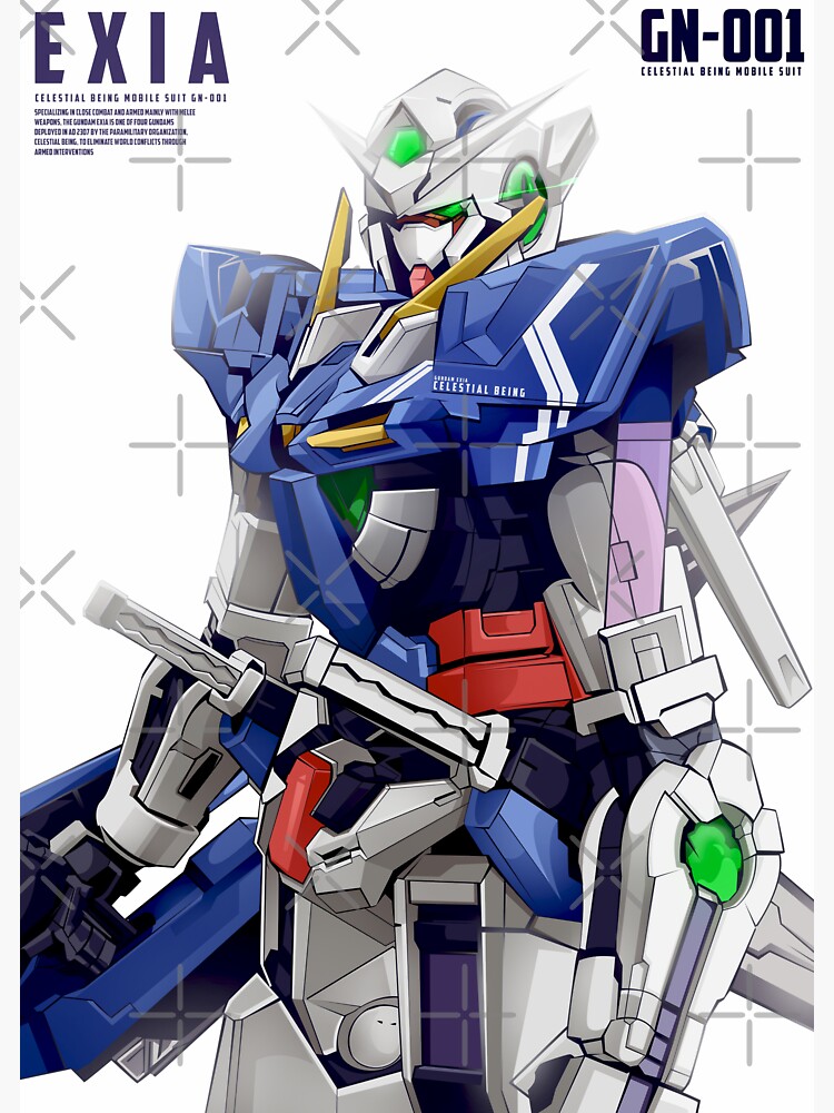 "Exia Gundam" Sticker for Sale by ijunk | Redbubble