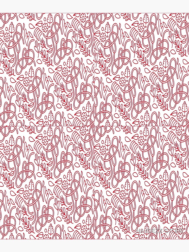 "red symbols pattern/digital art pattern" Poster for Sale by NAYDEZZ ...