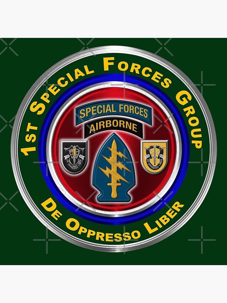 "1st Special Forces Group Airborne " Poster for Sale by SoldierAlways ...