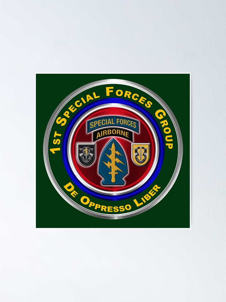 "1st Special Forces Group Airborne " Poster for Sale by SoldierAlways ...