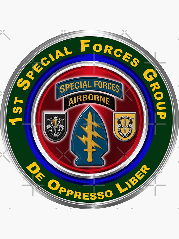 "1st Special Forces Group Airborne " Sticker for Sale by SoldierAlways ...