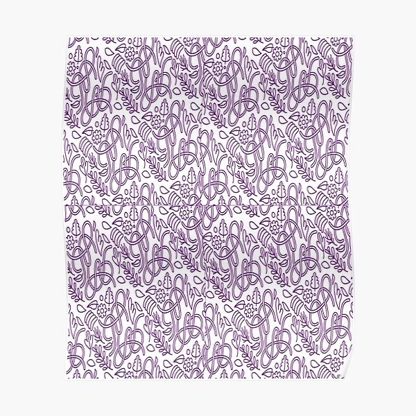 "Abstract nature outline pattern/digital art pattern" Poster for Sale ...