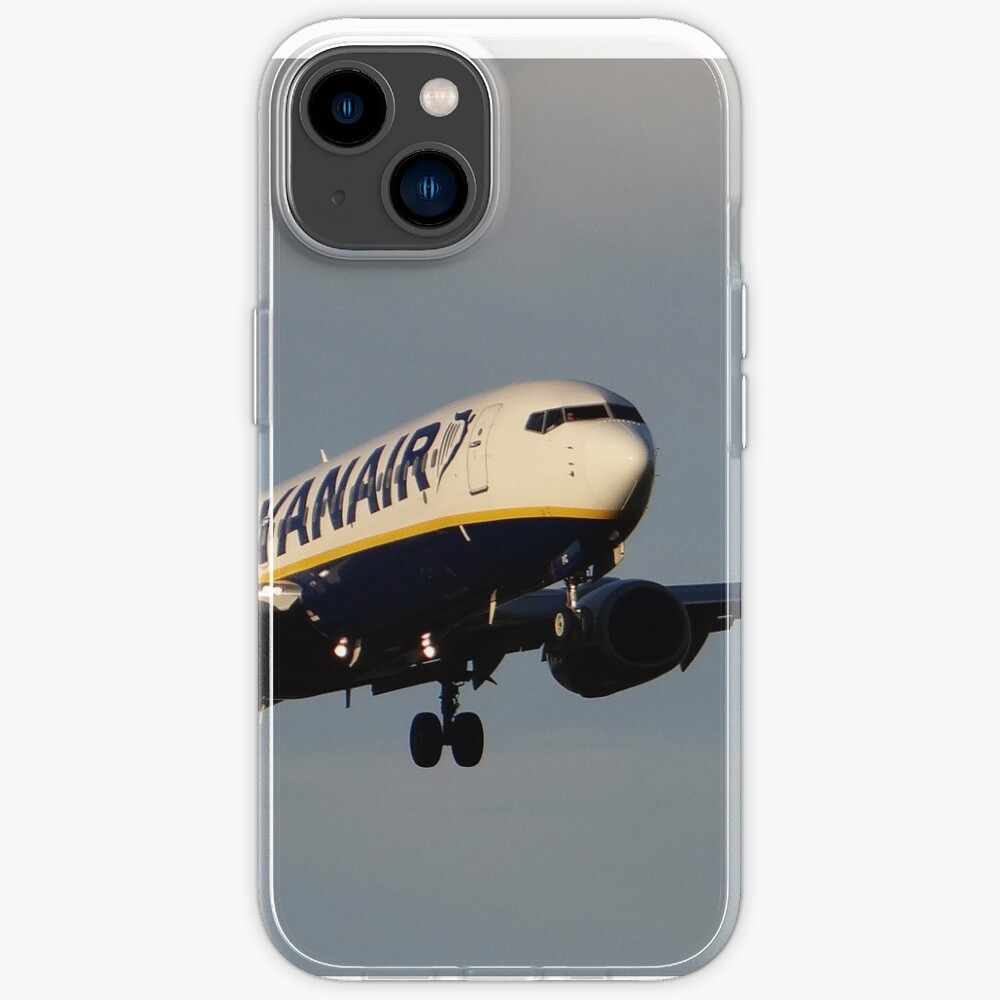 "Ryanair 737-800 Landing at Manchester Airport" iPhone Case for Sale by PlaneMad1997 | Redbubble