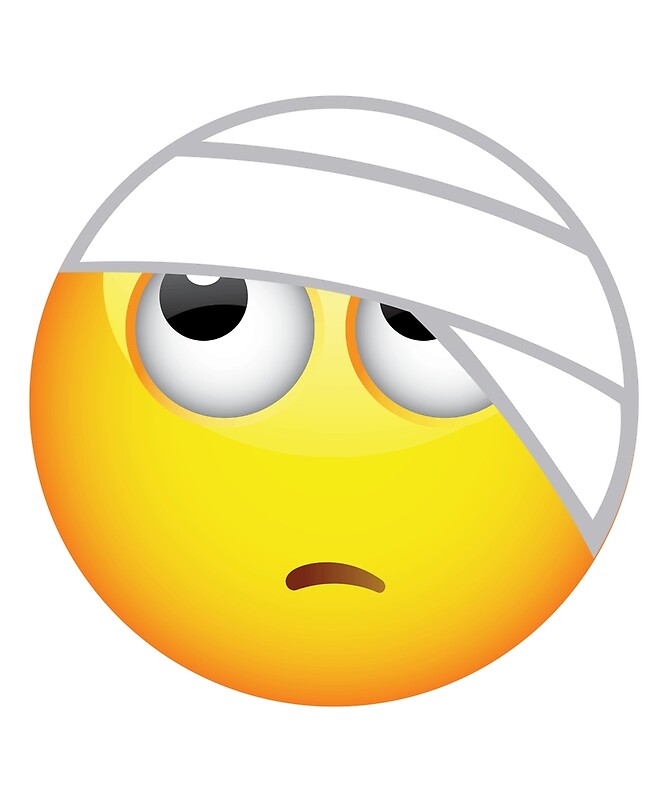 "Injured Emoji" by bucksworthy | Redbubble