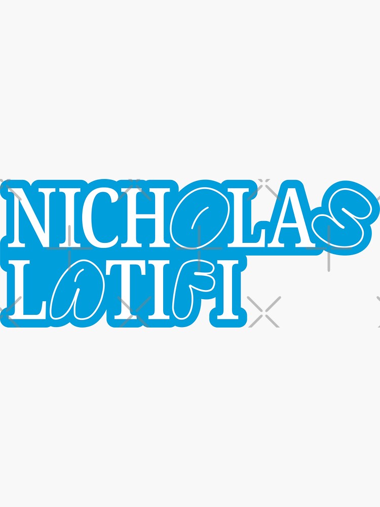 "Nicholas Latifi" Sticker for Sale by Tearoffs | Redbubble