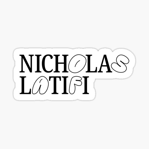 "Nicholas Latifi" Sticker for Sale by Tearoffs | Redbubble