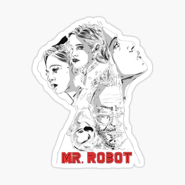 "mr robot" Sticker for Sale by evajamie436 | Redbubble