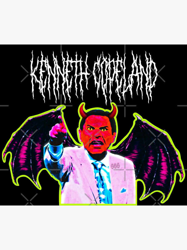 "Kenneth Copeland Metal" Sticker for Sale by The-Creeps | Redbubble