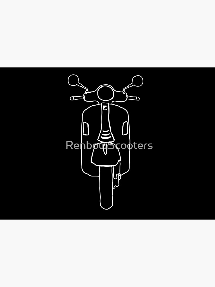 "Modern Vespa Matic GTS Line Art" Poster by RenbowScooters | Redbubble