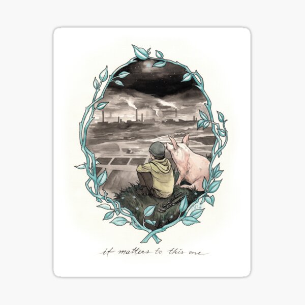 "It matters to this one" Sticker for Sale by fioski | Redbubble