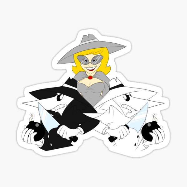 "Spy vs Spy vs Spy" Sticker for Sale by cosmicscarecrow | Redbubble