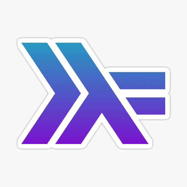 "Haskell Logo Purple Blue Grad " Sticker for Sale by arctide | Redbubble