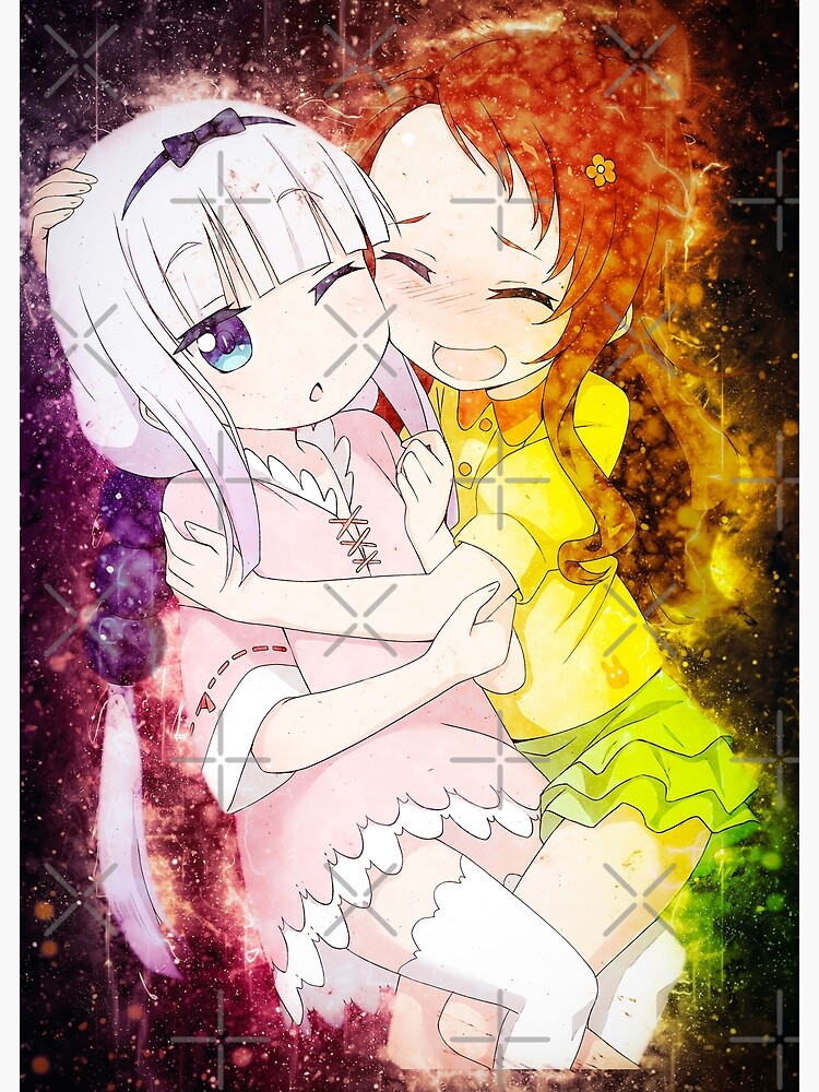 Kanna Kamui Riko Saikawa Miss Kobayashi Dragon Maid Art Print For Sale By Spacefoxart Redbubble