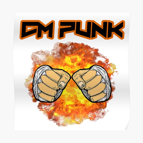 "CM Punk" Poster for Sale by ElHiDaN11 | Redbubble