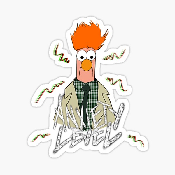 "Beaker from Muppets " Sticker for Sale by Silky0110 | Redbubble