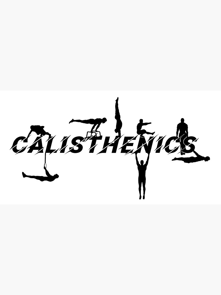 "Calisthenics (White Logo)" Sticker for Sale by jackson-bryant | Redbubble