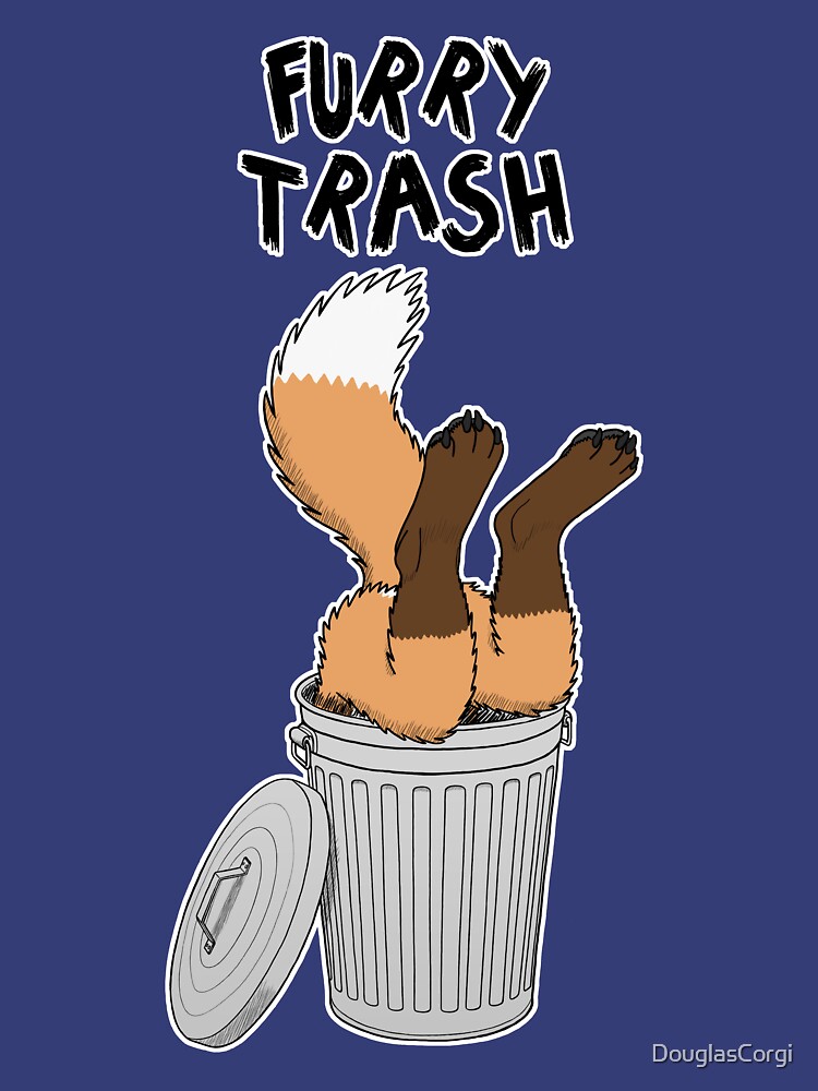 "Furry Trash - Red Fox" T-shirt for Sale by DouglasCorgi | Redbubble ...