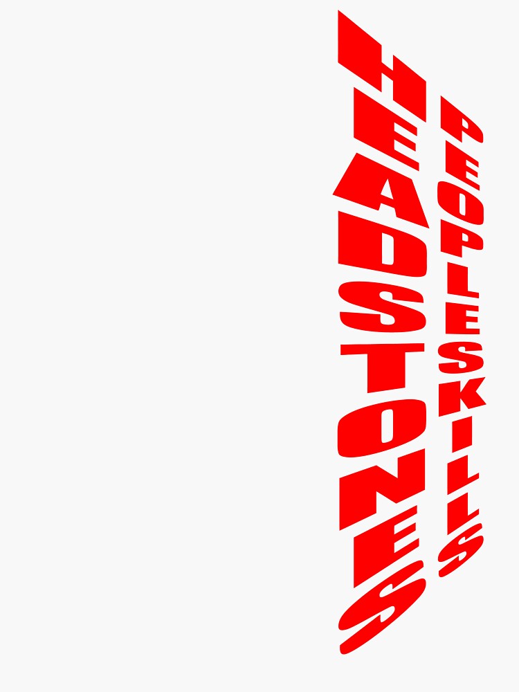 "Headstones The 5758 half skull" Sticker for Sale by Clothtastic ...