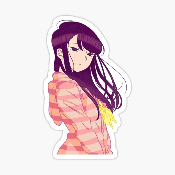 "Womens Komi San Anime Decal Sticker Vinyl" Sticker for Sale by ...