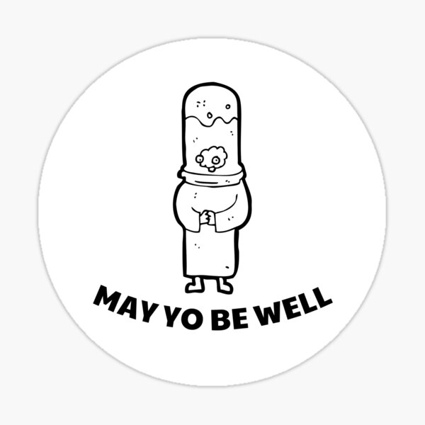 "May Yo Be Well Alien Sticker" Sticker for Sale by basicks | Redbubble