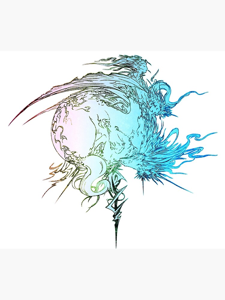 FINAL FANTASY ° Final Fantasy XIII Rainbow Logo" Art Print by ArtLOGO ...
