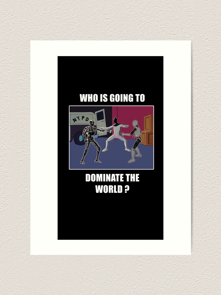 "TESLA BOT- MEME" Art Print for Sale by desenhar | Redbubble