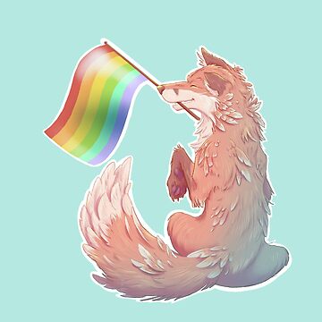 "Pride Fox" Sticker for Sale by Fox-Feathers | Redbubble