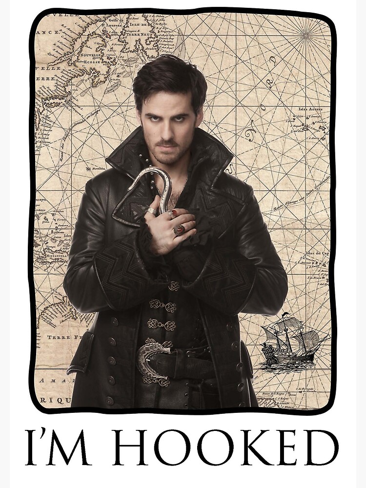 "Once Upon A Time - I'm Hooked" Sticker by acatherine | Redbubble