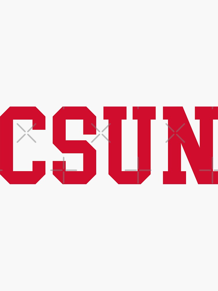 "csun - college font" Sticker for Sale by scollegestuff | Redbubble