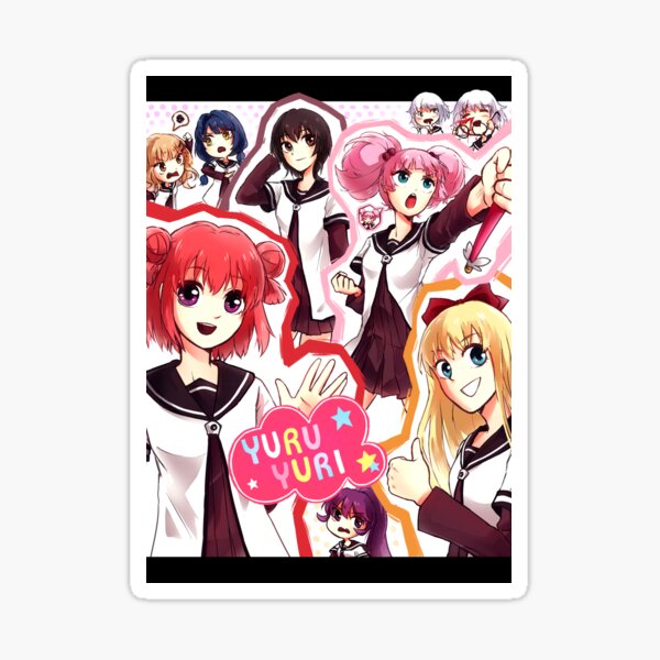 "yuru yuri" Sticker for Sale by potatotop | Redbubble