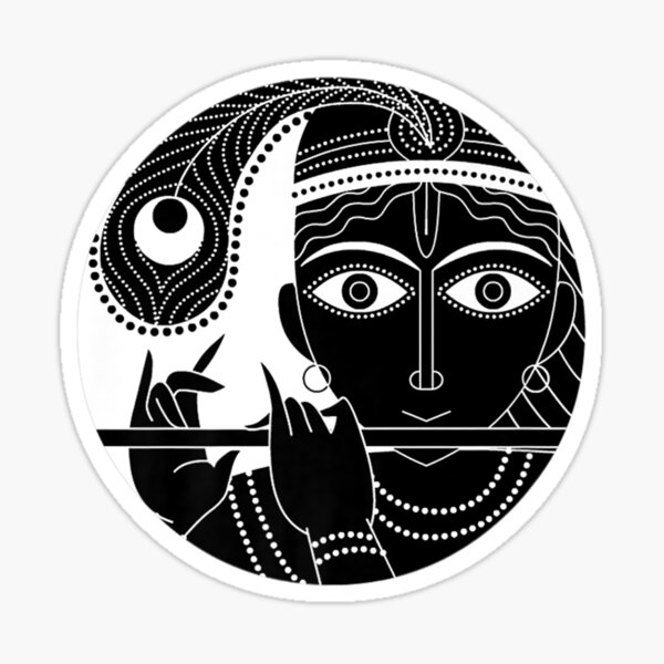 "Krishna Janmashtami Vishnu Premium" Sticker for Sale by dickinsonv ...