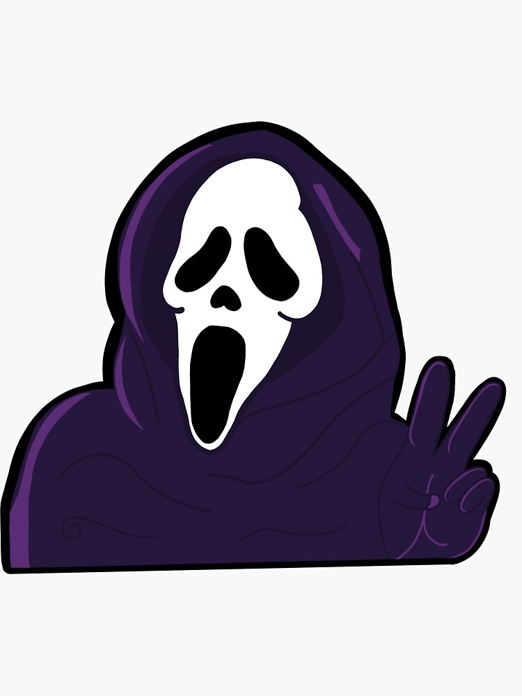 "Scream Peace-Sign Sticker" Sticker for Sale by ccoolaid | Redbubble