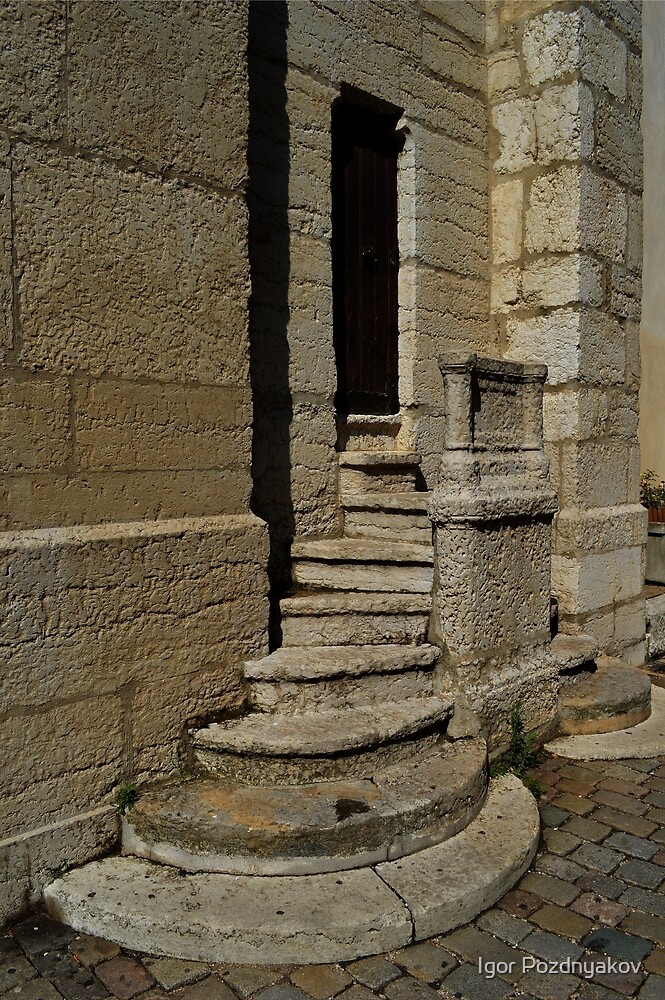 "Side Staircase - La Basilique Notre Dame de Fourvière. Lyon, France ...