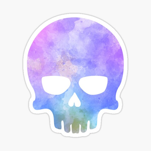 "Purple skull" Sticker for Sale by ARTY-SOUL | Redbubble
