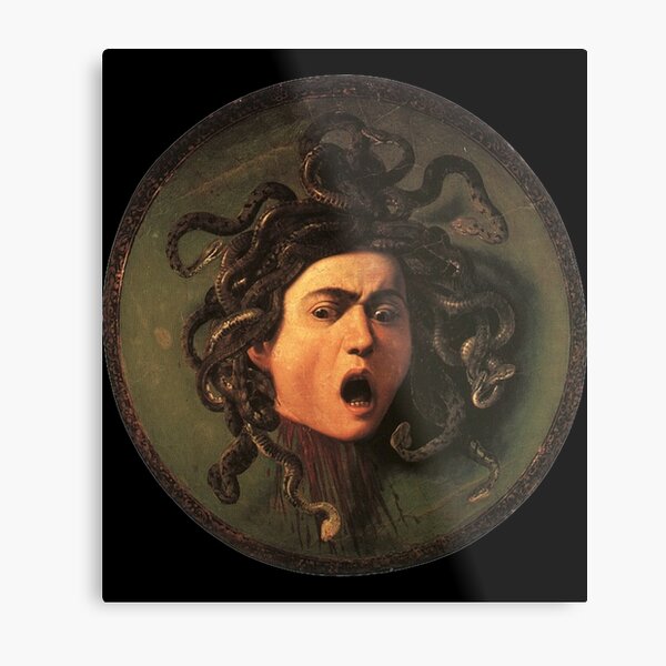 Lámina metálica «Medusa. Gorgona. Serpientes venenosas en lugar de ... Lámina metálica «Medusa. Gorgona. Serpientes venenosas en lugar de ...