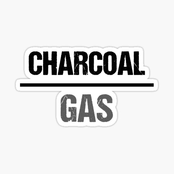 "Charcoal Over Gas BBQ " Sticker for Sale by PettetLal1995 | Redbubble