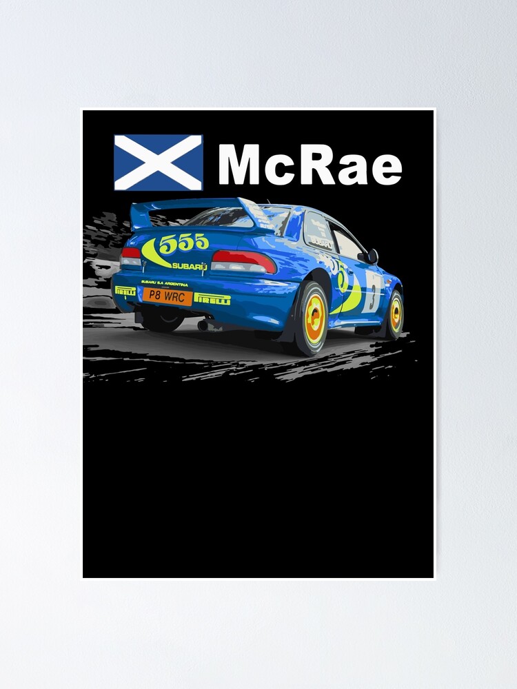 "JDM Colin Mcrae World Rally Champion WRC GC8 22b Car 555" Poster for ...