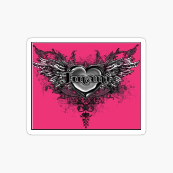 "Imani Logo Merch!" Sticker for Sale by imaniwhidby | Redbubble