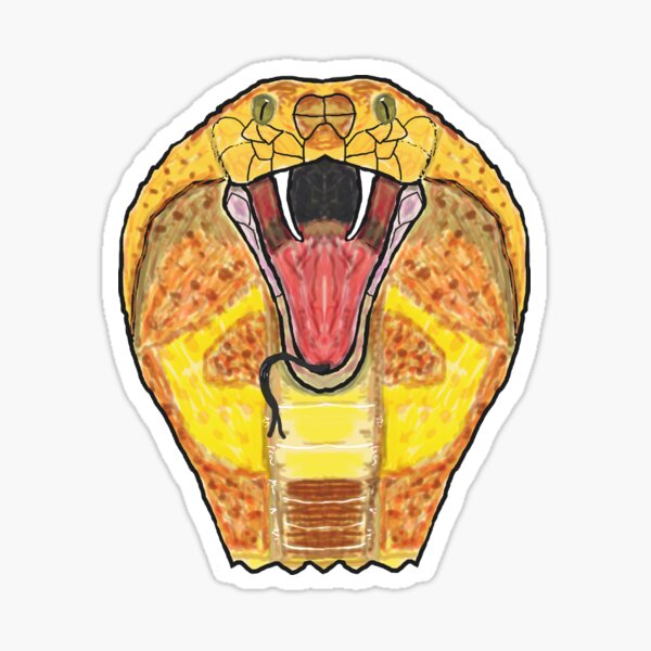 "King Cobra" Sticker for Sale by Mark-Ewbie | Redbubble