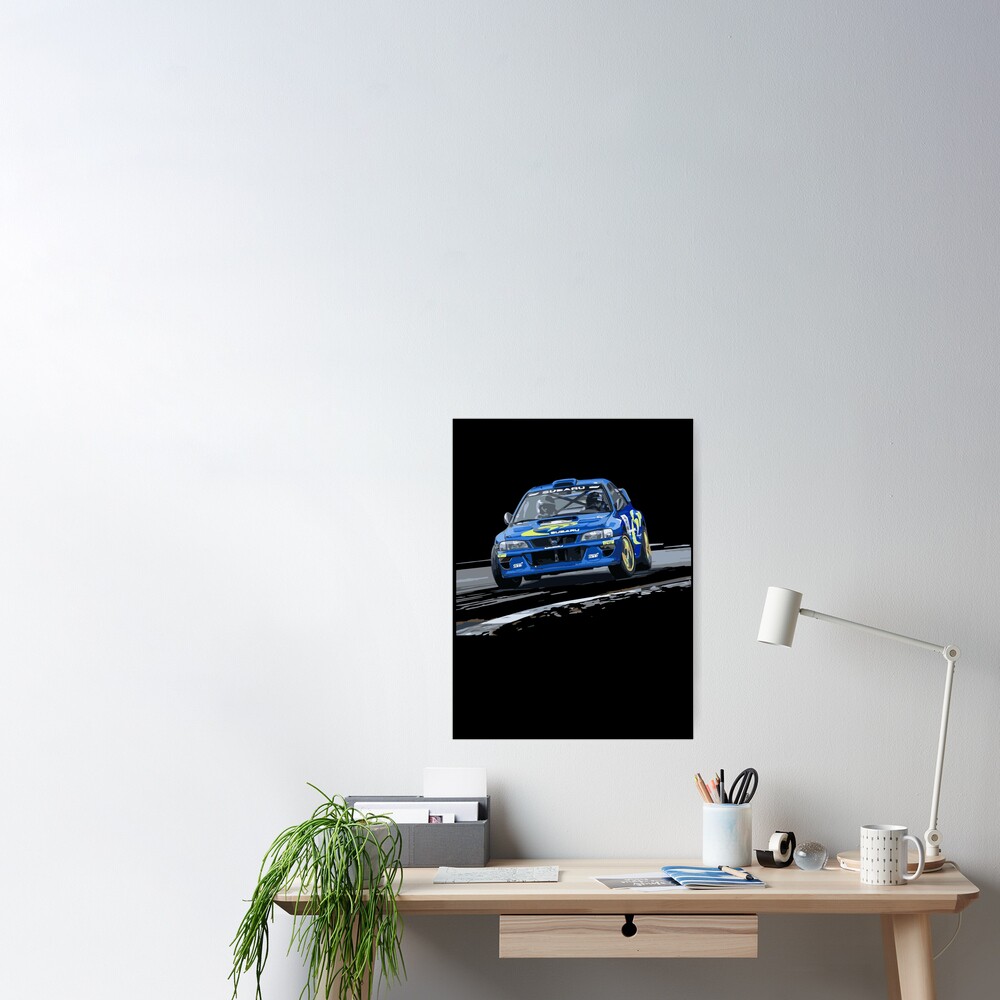 Póster «JDM Colin Mcrae Campeón del mundo de rally azul WRC GC8 22b Car ...