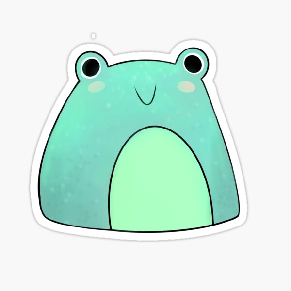 "Blue Frog :)" Sticker for Sale by AMurdochArt | Redbubble