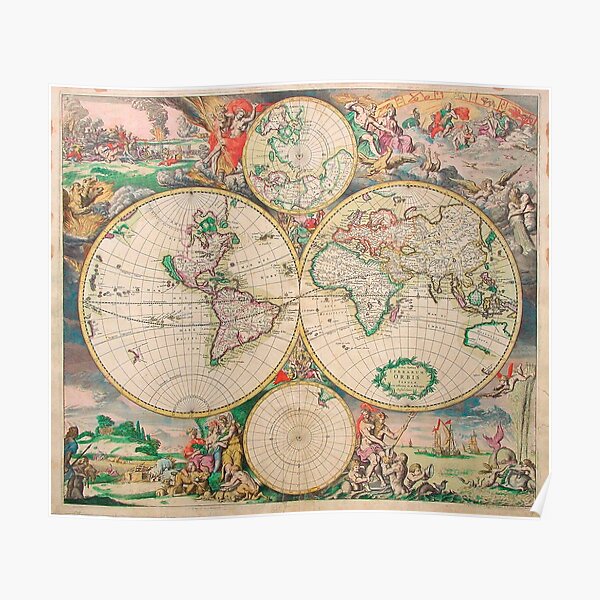 "Mercator map" Poster for Sale by MrGreed | Redbubble