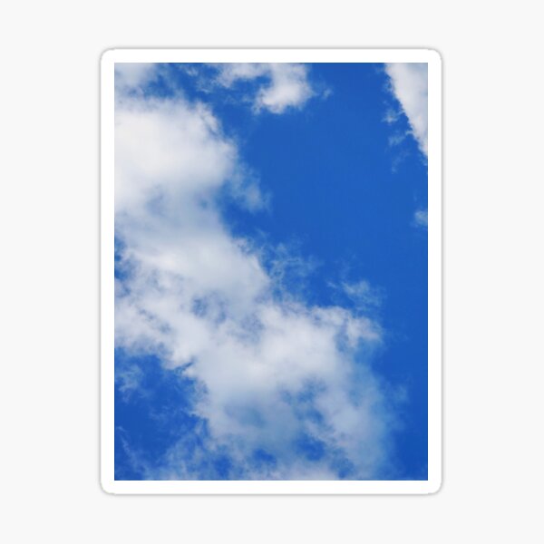 "Blue sky with clouds" Sticker by Alelmisira | Redbubble