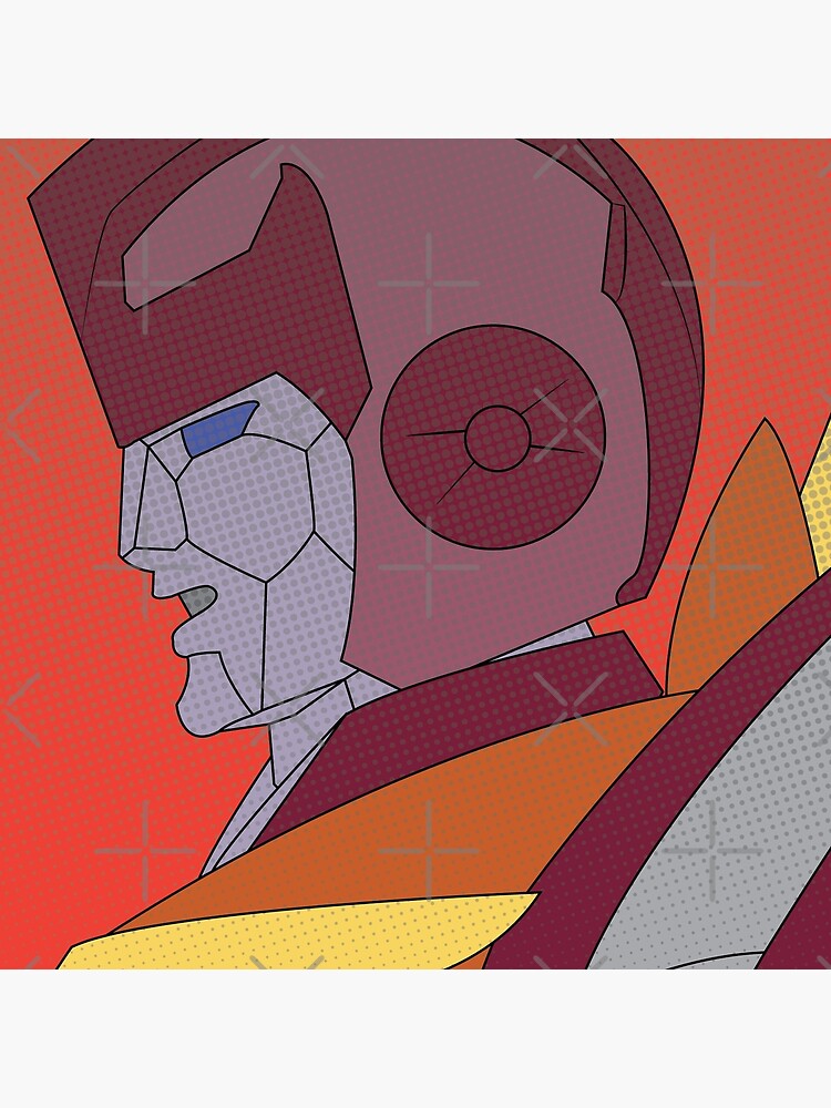 "Rodimus Prime Halftone" Poster for Sale by innergeekdesign | Redbubble
