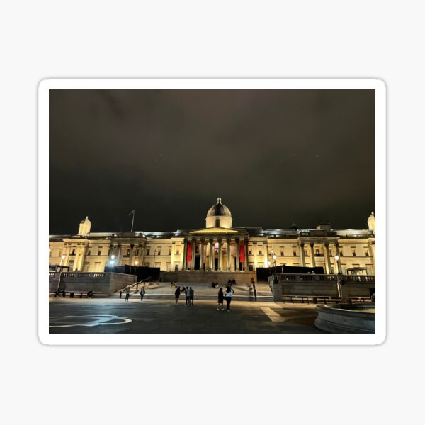 "Night at The National Gallery" Sticker for Sale by Evelynet0 | Redbubble