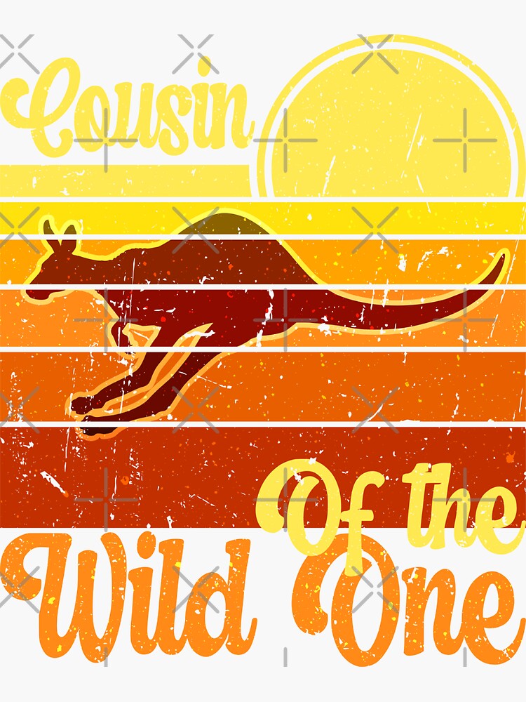 "Kangaroo Cousin Of The Wild One" Sticker for Sale by SUNarea | Redbubble