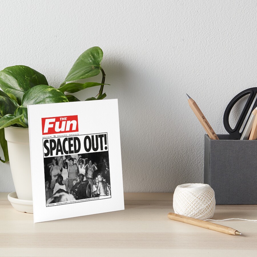 "The Fun Spaced Out 1989 Acid House Rave Scene Sun The Sunrise" Art ...