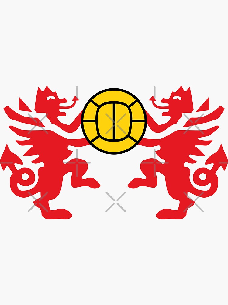 "Wrexham AFC Logo Dragons Element" Sticker for Sale by bendavies505 ...
