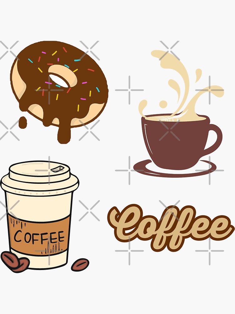 " Boho Aesthetic Coffee Theme" Sticker for Sale by Artbysaeme | Redbubble